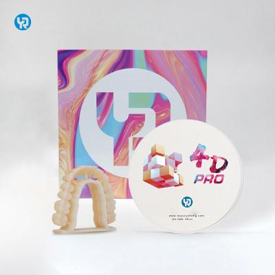 China 4D Pro 98mm Zirconia Block with 43%-57% Translucency and 700-1200MPa Bending Strength for Dental Milling & Sintering for sale