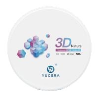 China Yucera 3D Natural Multilayer Dental Zirconia Block with 700-1050MPA Bending Strength 57%-43% Transmittance and 16 Color Options for sale