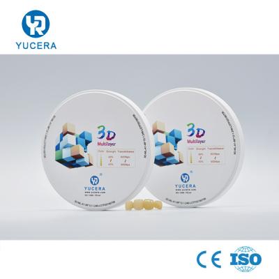 China 1200HV Yucera Dental Implant Zirconia Abutment For Lab 3D Pro for sale