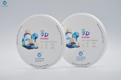 China 3 Dimensional Gradients Pro Multilayer Zirconia Block For Teeth Gems for sale