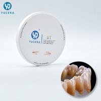 China 1200Mpa ST Translucent White Zirconia Block 18mm Thickness ISO Approved for sale