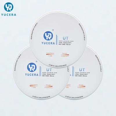 China CE 49% Transmittance Zirconia Blocks Dental Discs For Aesthetic Restoration for sale