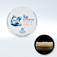 China 22mm 25mm Ceramic Dental Zirconia Block Self Colored ISO CE Certification used in Monolithic restorations and glazed for sale