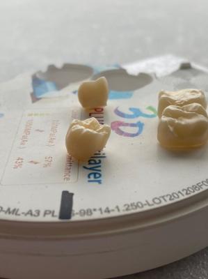 China 1200HV 3D Plus Dental Zirconia Block False Dental Zirconia Discs for sale