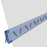 China Galvanized Steel Greenhouse Wiggle Wire Channel 1mm Thickness For Netting Fixing for sale