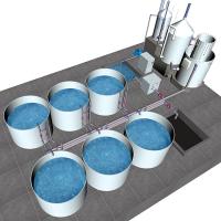 China Temperature Controllable High Density Recirculated Aquaculture System RAS Farming System for sale