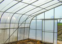 China Commercial Woven Polytunnel Greenhouse Kits Heavy Duty Poly Tunnel for sale