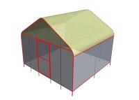 China Portable Backyard Small Outdoor Greenhouse Heavy Duty Small Polytunnel With PVC Covering for sale