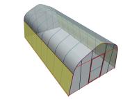 China Small Galvanized Greenhouse with Reinforced Plastic Film for All-Season Growing for sale