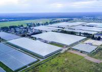 China Weldless Multi Span Greenhouse Galvanized Frame For Bountiful Flower for sale