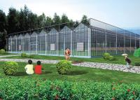 China Sturdy Structure, Adjustable Climate VENLO Glass Greenhouses For Strawberry & Flower Cultivation for sale