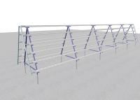 China A Frame PVC Nutrient Film Hydroponic System Nft Vertical Farming for sale