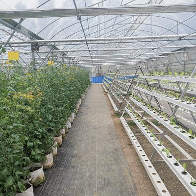 China Vertical NFT Hydroponics System With Food Grade PVC Channel Space Saving for sale