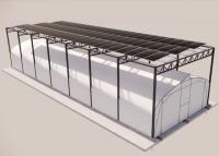 China Eco Friendly Outdoor Mushroom Greenhouse With Integrated Photovoltaic Roof System for sale