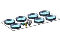 China Energy Efficient Aquaponics Ras System Large Scale With Zinc Coated Tanks for sale