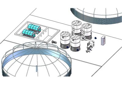China Energy Efficient Aquaponics Ras System Large Scale With Zinc Coated Tanks for sale