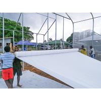 China Durable Poly Film Covering Single Span Greenhouse With Umbrella Style Roof Ventilation for sale