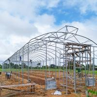 China Large Diameter Frame Heavy Duty Greenhouse With Anti Wind Design Easy Installation for sale