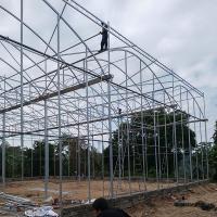 China Ventilation Windproof Greenhouse With Pvc Cover Commercial Polycarbonate Greenhouse Kits for sale