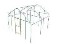China Portable Backyard Small Outdoor Greenhouse Heavy Duty Small Polytunnel With PVC Covering for sale