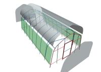 China Smart Ventilation Diy Small Greenhouse 4x6m For Urban Gardening for sale