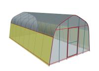 China Smart Ventilation Diy Small Greenhouse 4x6m For Urban Gardening for sale