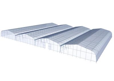 China Large Polyethylene Multi Span Greenhouse 200 Micron UV Resistant for sale