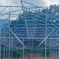 China Hot-Dipped Galvanized Large Greenhouse with UV-Resistant Plastic Cover for sale