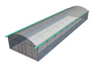China 8m Wide Single Span Greenhouse with Galvanized Gutter 10-60m Length for sale