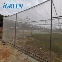 China Large Multi-Span Agricultural Greenhouse Bird Net Shade Net Insect Net Farming Equipment for sale