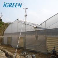 China Agricultural Vegetable Single-Span Large Greenhouses with PE Film Hot Dipped Galvanized Steel Structure Irrigation System Fujian for sale