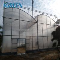 China IGreen Saw Tooth Roof Vent Multi Span Plastic Greenhouse for Agriculture for sale