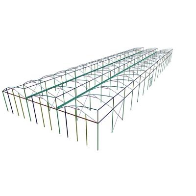 China IGreen Saw Tooth Roof Vent Multi Span Plastic Greenhouse for Agriculture for sale