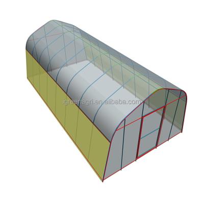 China Agricultural Single-Span Small PE Polytunnel Greenhouse for Outdoor Gardens with Natural Tunnel Design for sale