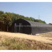 China Single-Span PE Shade Net Tunnel Blackout Greenhouse for Mushroom Cultivation for sale