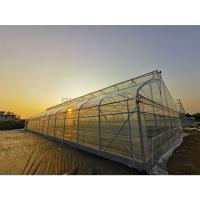 China IGreen Small Tropical Agricultural Vegetable Tunnel Greenhouse 150/200micron PE Plastic Film Single-Span Design for Hot Weather for sale