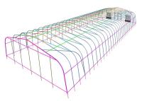 China Single-Span Tunnel Agricultural Greenhouse with PE Film Small Size High Efficiency for Vegetables & Flowers Growing for sale