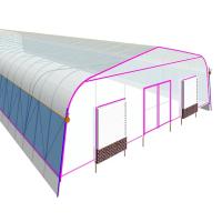 China Single-Span Tunnel Agricultural Greenhouse with PE Film Small Size High Efficiency for Vegetables & Flowers Growing for sale