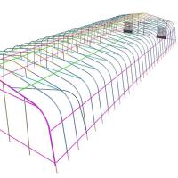 China Durable PE Film Small Single-Span Agricultural Greenhouse for Vegetables / Flowers Hot-Dip Galvanized Steel Frame for sale