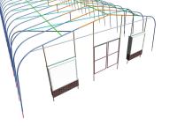 China Durable PE Film Small Single-Span Agricultural Greenhouse for Vegetables / Flowers Hot-Dip Galvanized Steel Frame for sale
