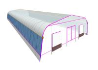 China Durable PE Film Small Single-Span Agricultural Greenhouse for Vegetables / Flowers Hot-Dip Galvanized Steel Frame for sale