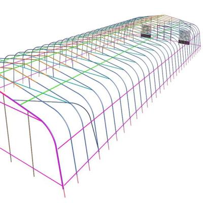 China Durable PE Film Small Single-Span Agricultural Greenhouse for Vegetables / Flowers Hot-Dip Galvanized Steel Frame for sale