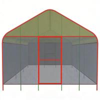 China IGreen Single-Span Small Outdoor Greenhouse with PE Film Cover for Garden Use and Microgreens Cultivation for sale