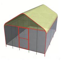 China IGreen Single-Span Small Outdoor Greenhouse with PE Film Cover for Garden Use and Microgreens Cultivation for sale