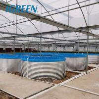 China Customized Shape Corrugated Galvanized Steel Fish Pond Fish Tank PVC Tarpaulin for RAS Recirculating Aquaculture System IGREEN for sale