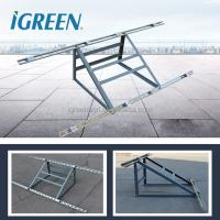 China IGREEN Hot-dip Galvanized Steel Bracket For Solar Panel Mounting Structure With 120-Year Warranty Gray for sale