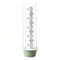China Modular Design Hydroponic Tower with LED Light and 30L Nutrient Tank for Efficient Vertical Farming for sale
