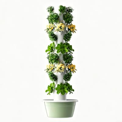 China ABS Material Hydroponic Tower with 30L Nutrient Tank and Modular Design for Vertical Growing System for sale