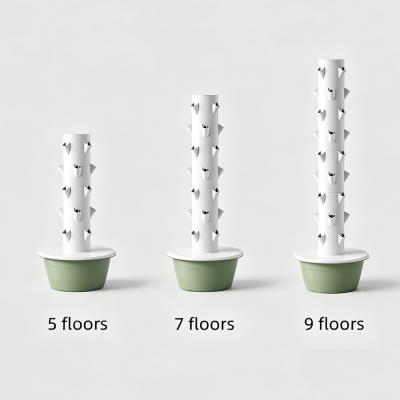 China ABS Material Hydroponic Tower with Modular Design and 30L Nutrient Tank for Vertical Farming System for sale