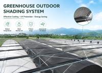 China Commercial Greenhouse Retractable External Shading System | Windproof Hot-Dip Galvanized Frame for sale